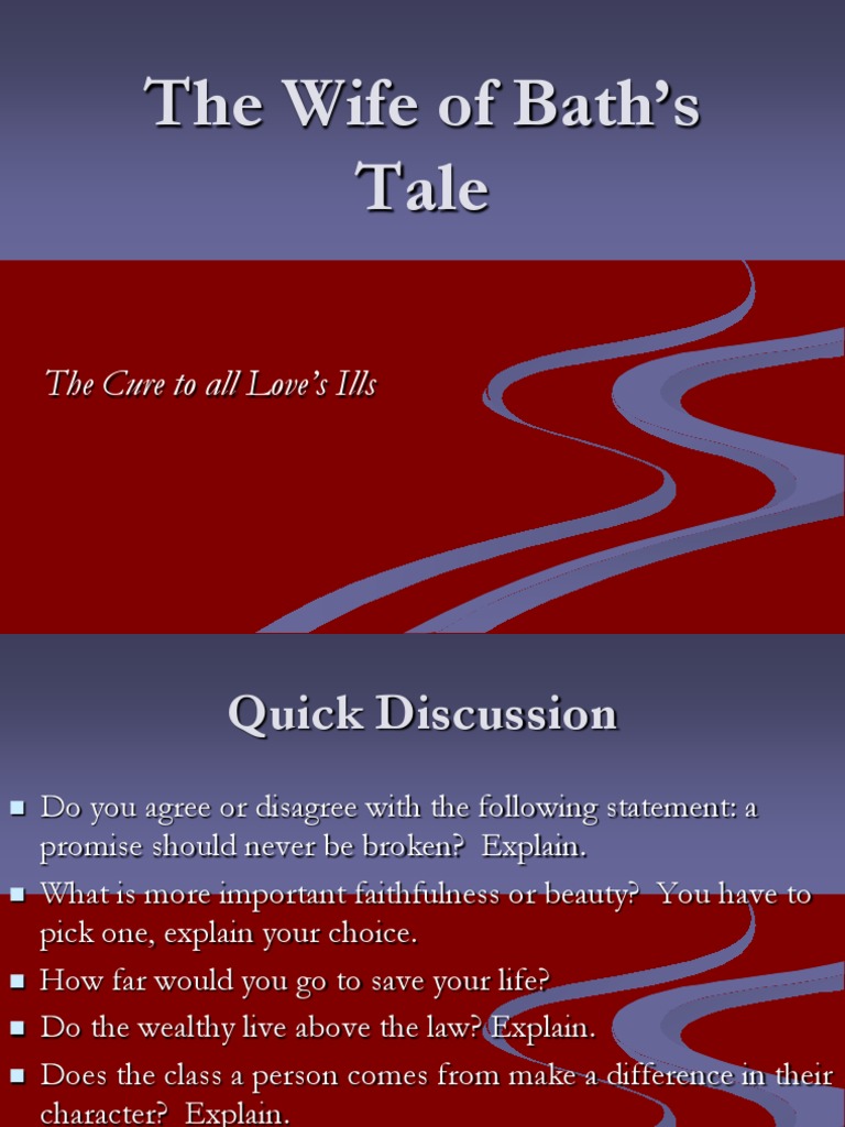 The Canterbury Tales Wife of Bath PowerPoint | PDF | The Canterbury Tales