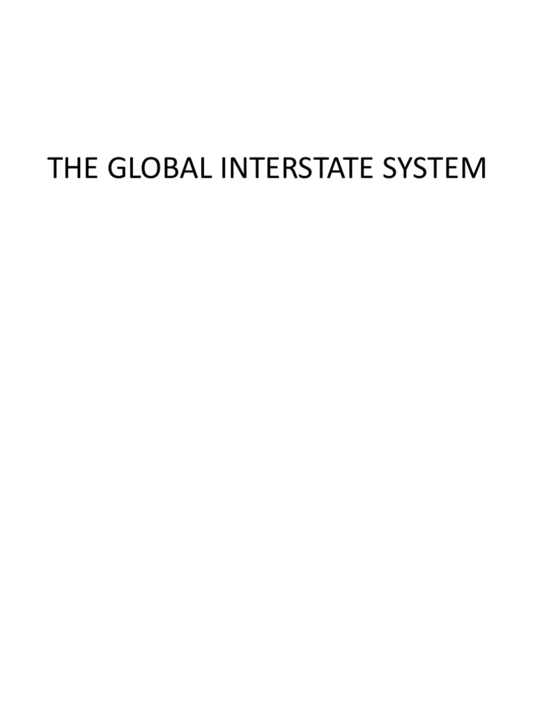 The Global Interstate System | PDF
