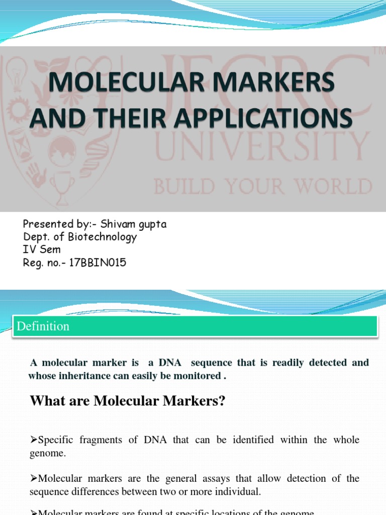 Understanding Molecular Markers | PDF | Microsatellite | Genetic Marker