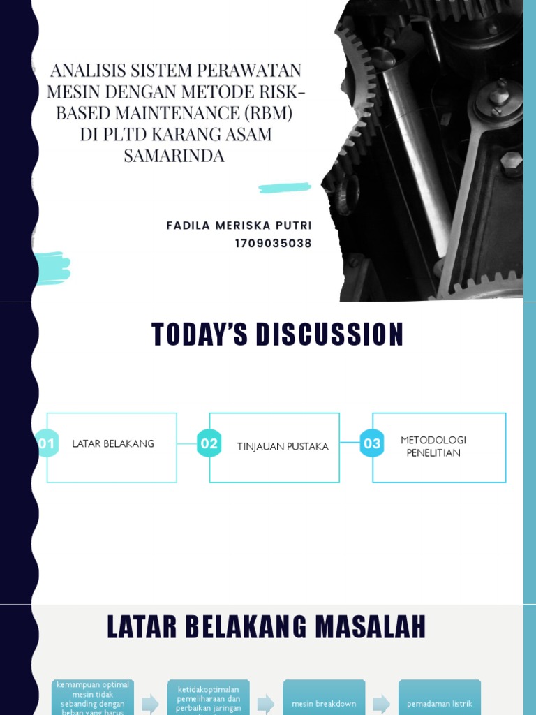 Analisis Sistem Perawatan Mesin Dengan Metode Risk-Based Maintenance | PDF