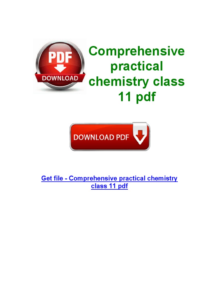 Comprehensive Practical Chemistry Class 11 PDF | PDF | Computers ...