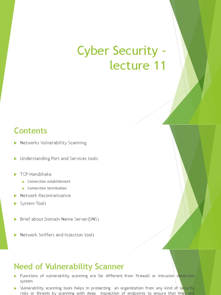 Cyber Security - Lecture 11 | PDF | Port (Computer Networking) | Domain ...
