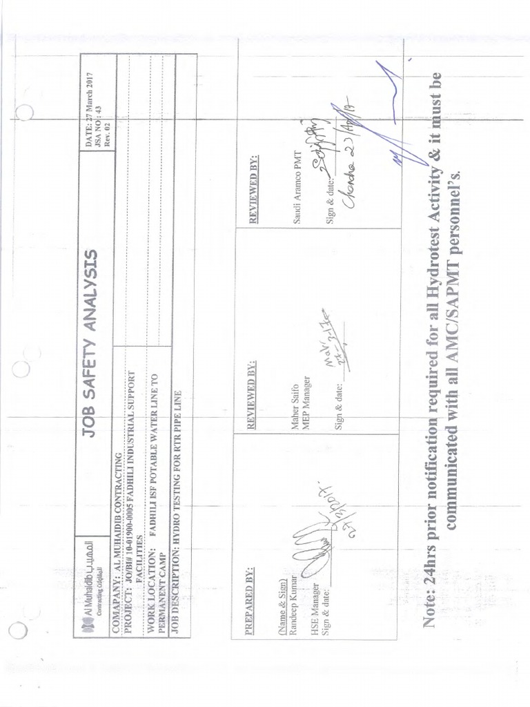 Jsa 43 RTR Hydrotest | PDF
