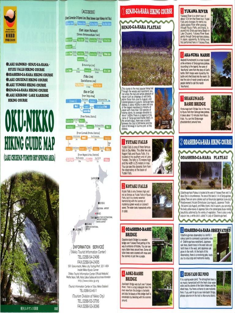 Oku Nikko Hiking Guide Map PDF | PDF