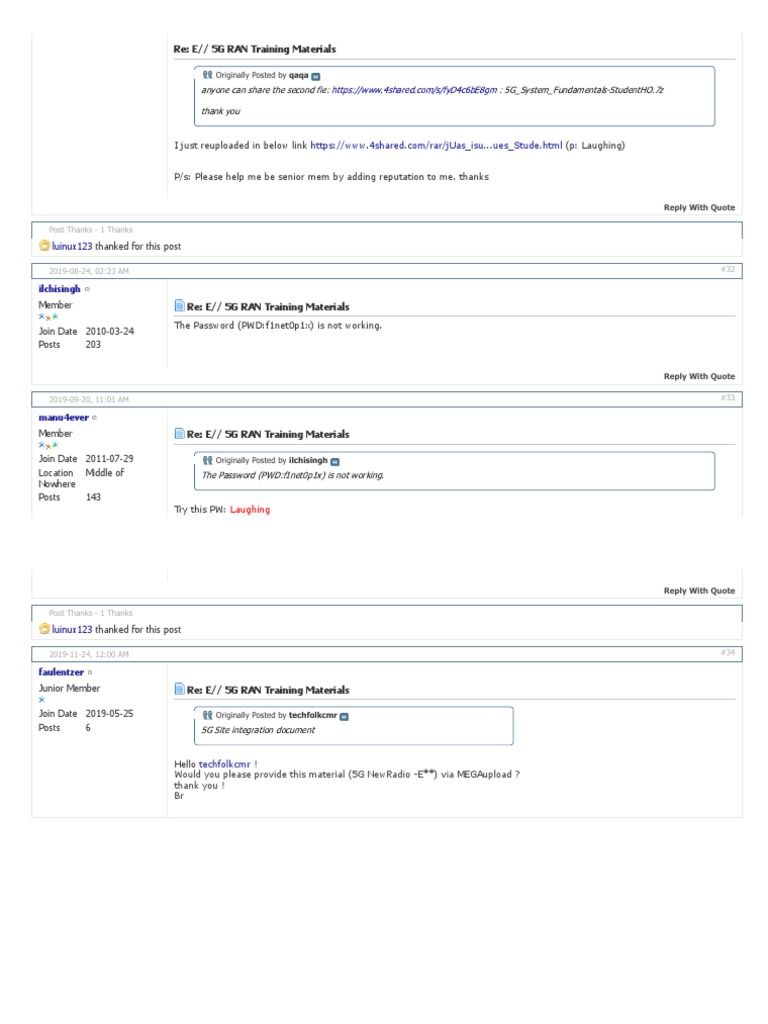 5G RAN Training Materials | PDF | Business