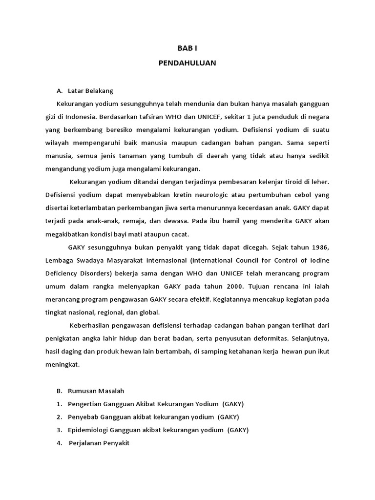 GAKY: Penyebab dan Dampaknya | PDF