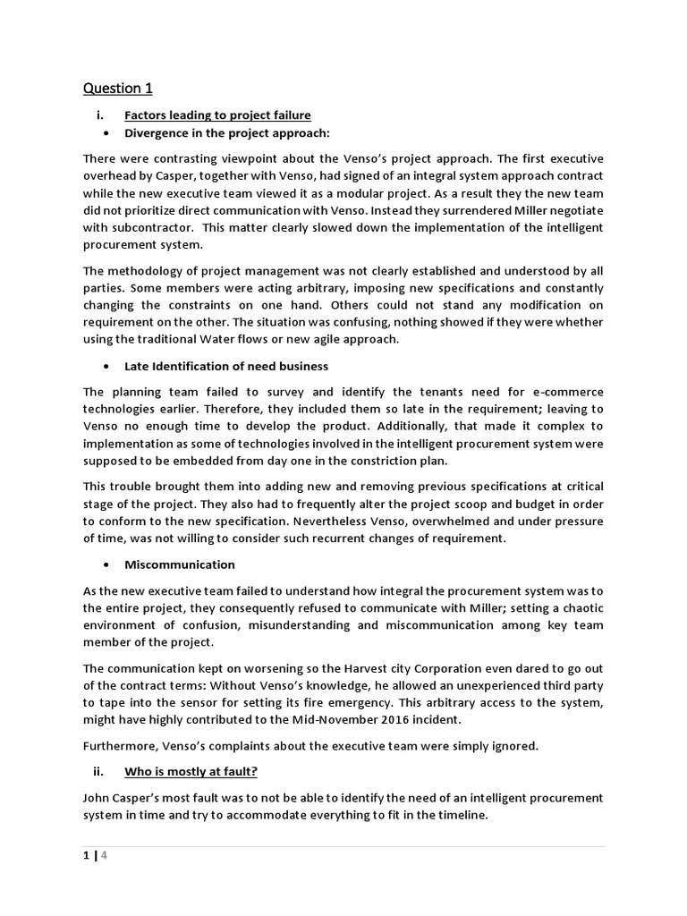 Harvest City Case Study | PDF | Risk Management | Procurement