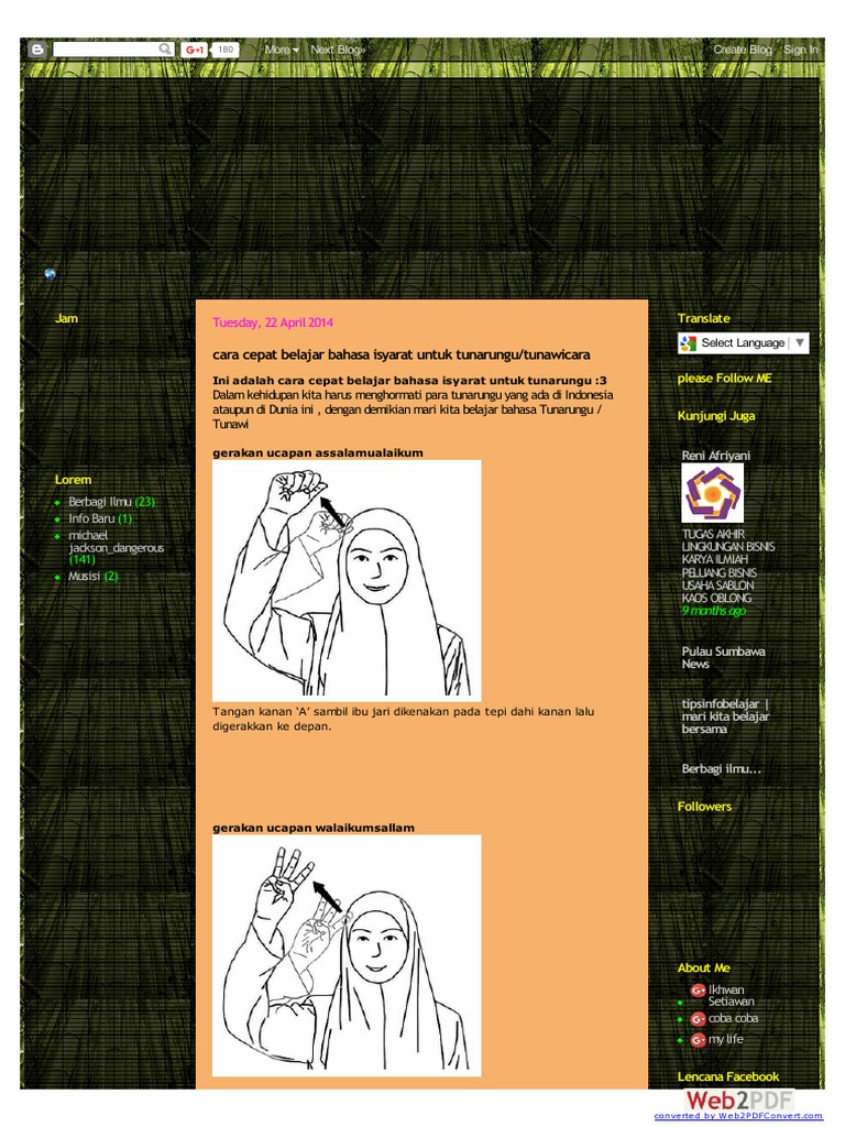 SIBI - Bahasa Isyarat | PDF