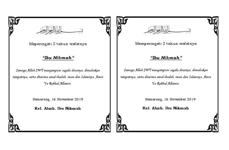Kotak Berkat Tahlil | PDF