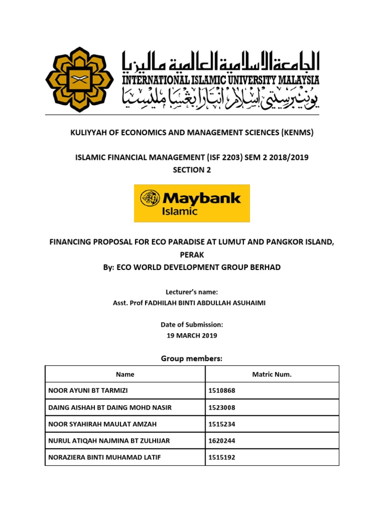 Ifm Assignment Proposal | PDF | Credit Risk | Credit