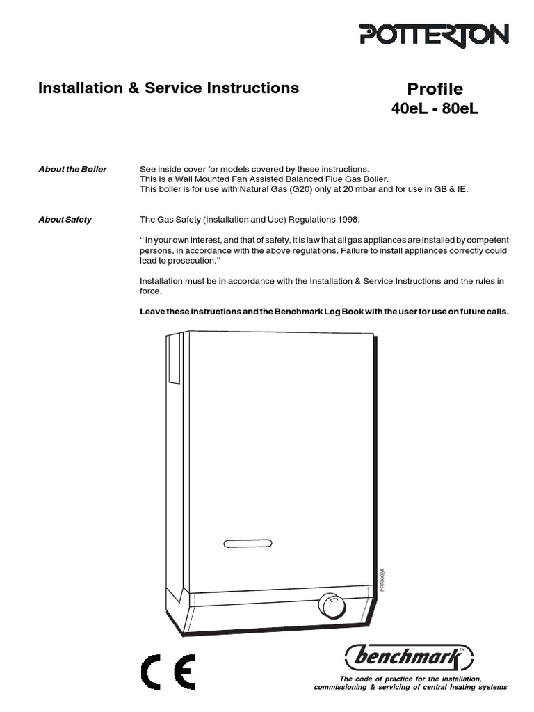 Potterton - Profile - 40 50 60 80el Install - Guide | PDF | Water ...