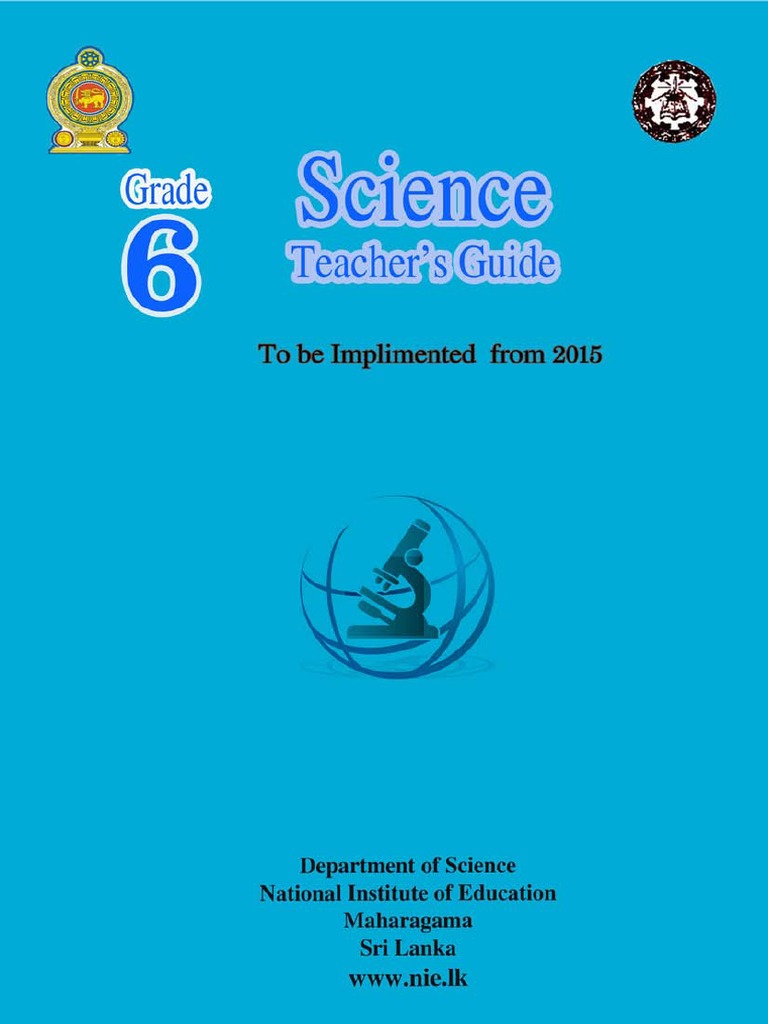Science G6 Sri Lanka Teacher's Guide | PDF | Competence (Human ...