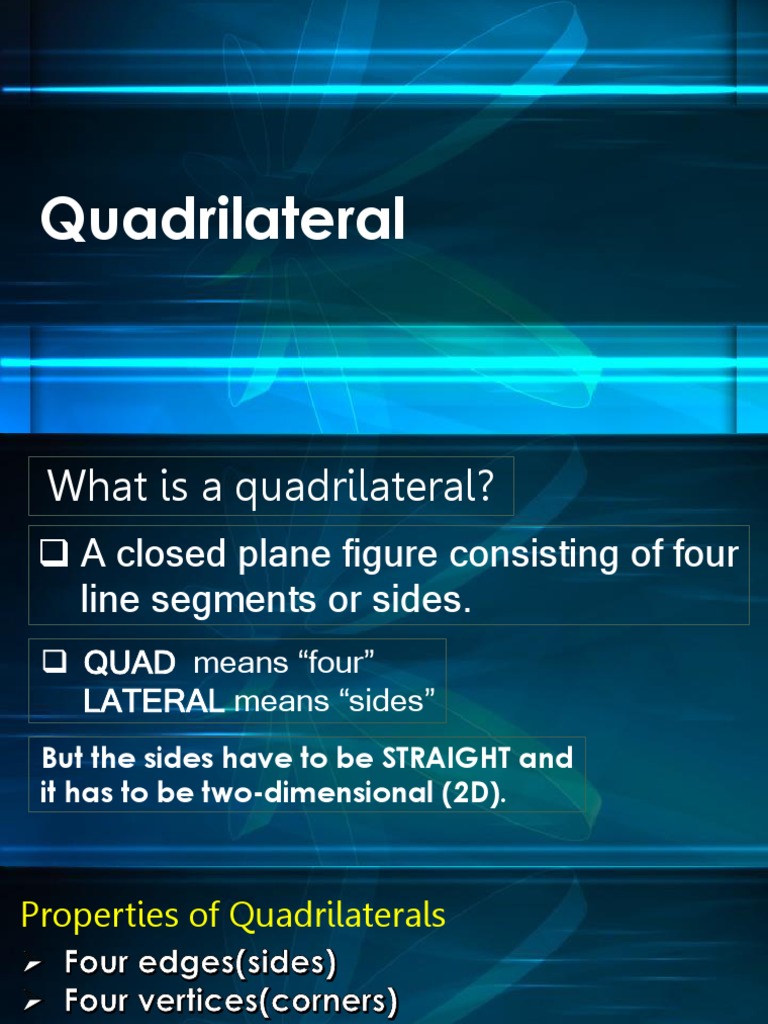 Quadrilaterals Introduction | PDF | Rectangle | Geometric Shapes