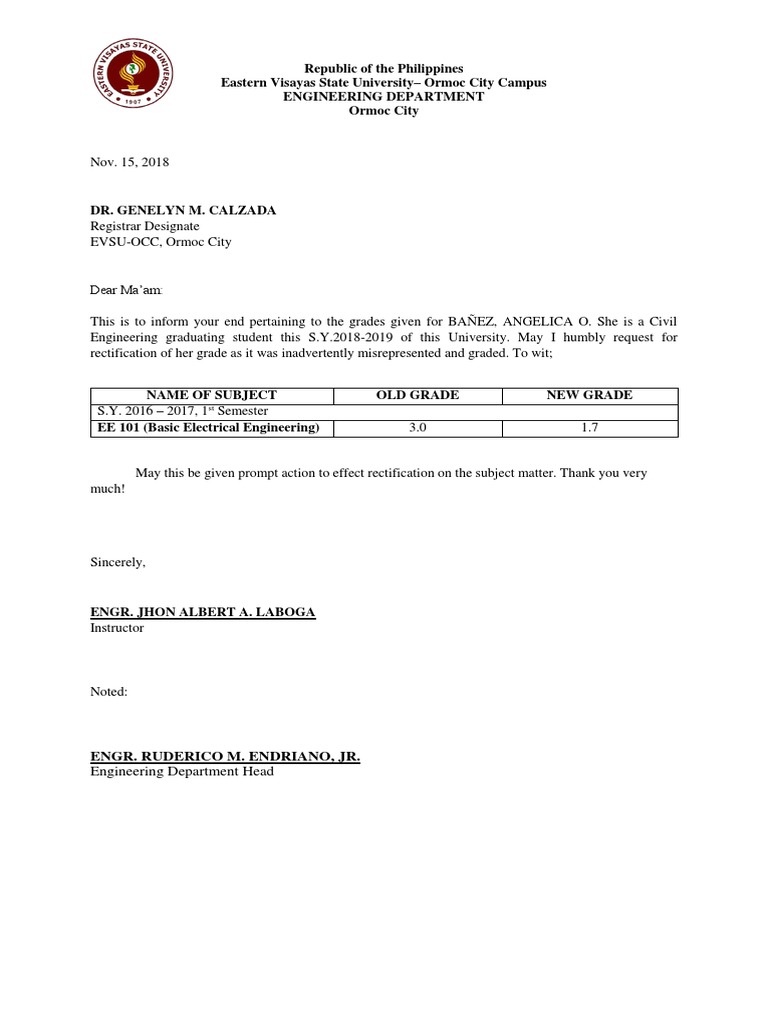 Request Letter Final | PDF