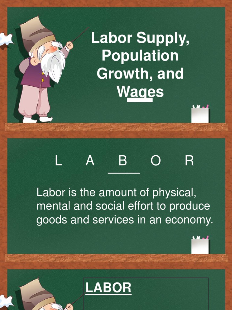 1 Labor Supply, Population Growth, Wages | PDF | Labour Economics ...