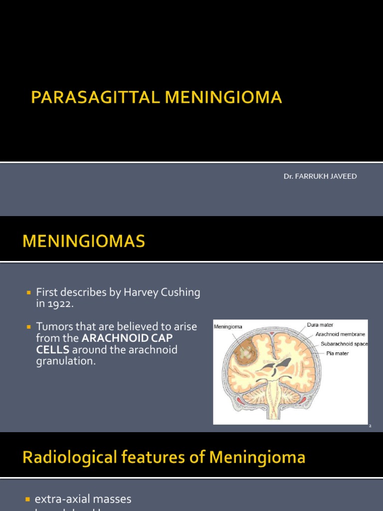 Parasagittal Meningioma | PDF | Magnetic Resonance Imaging | Medical ...