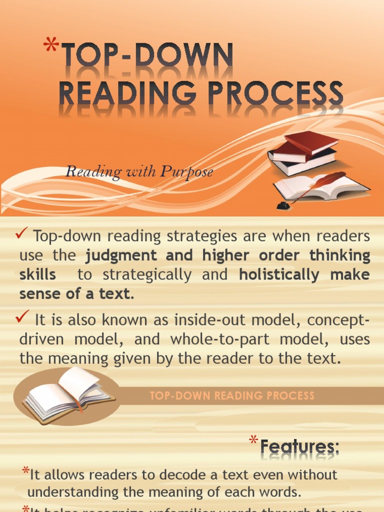 Top-Down Reading Process | PDF | Vocabulary | Second Language