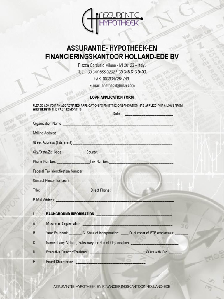 Ah Loan Application - 02 | PDF | Financial Statement | Collateral (Finance)