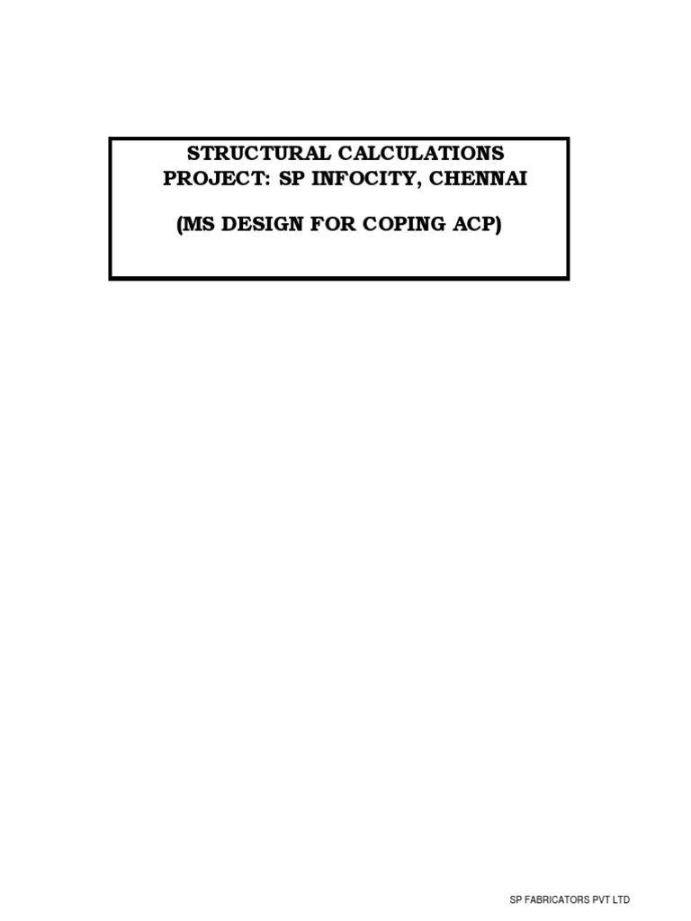 MS Channel-ACP Coping | PDF | Bending | Stress (Mechanics)