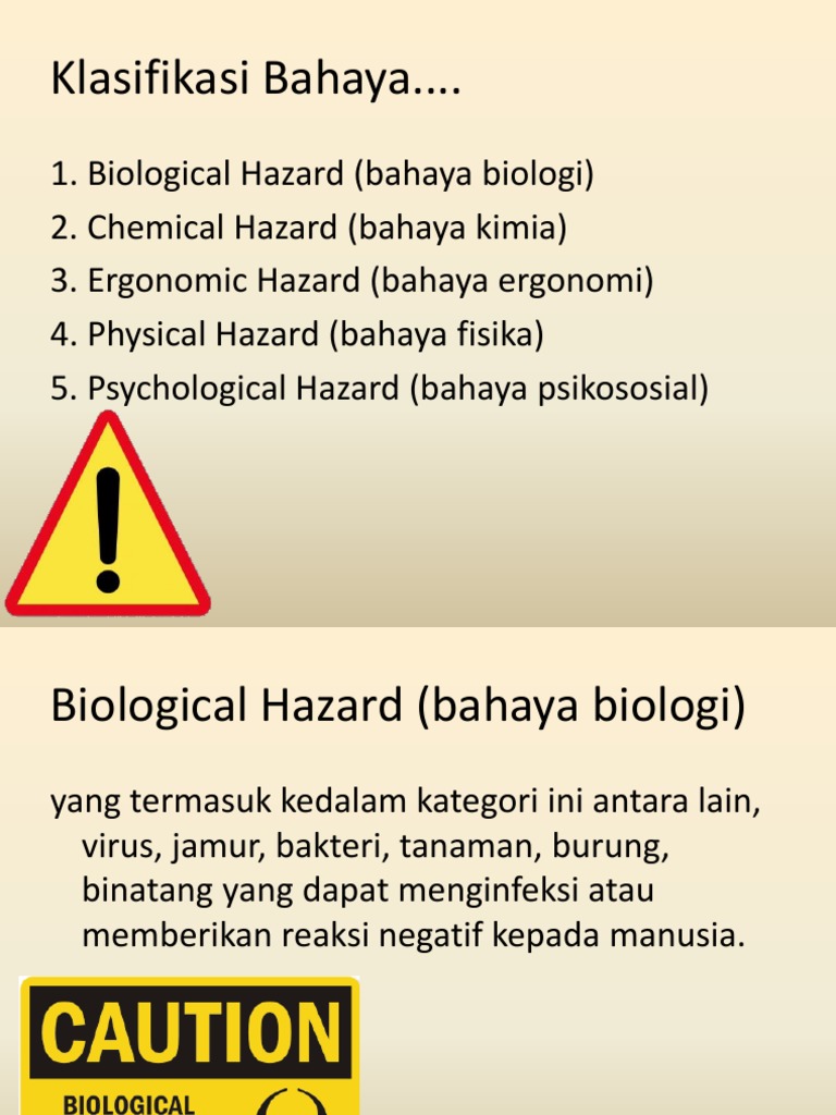 Klasifikasi Bahaya | PDF