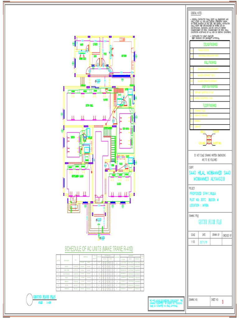 AC SAAD HILAL-Model - PDF GROUND | PDF | Architectural Elements ...