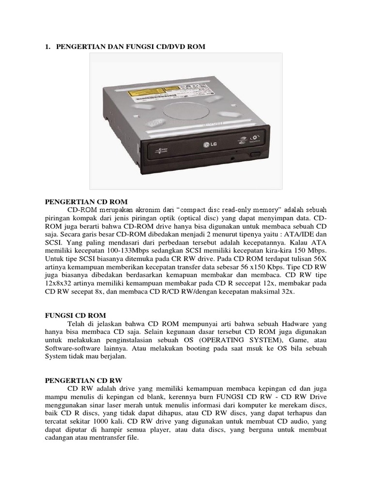 CD Dan DVD-ROM | PDF | Bisnis | Komputer