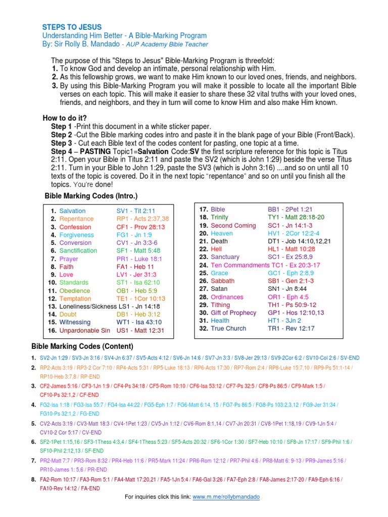 Bible - Markings Updated PDF | Download Free PDF | Christian Belief And ...