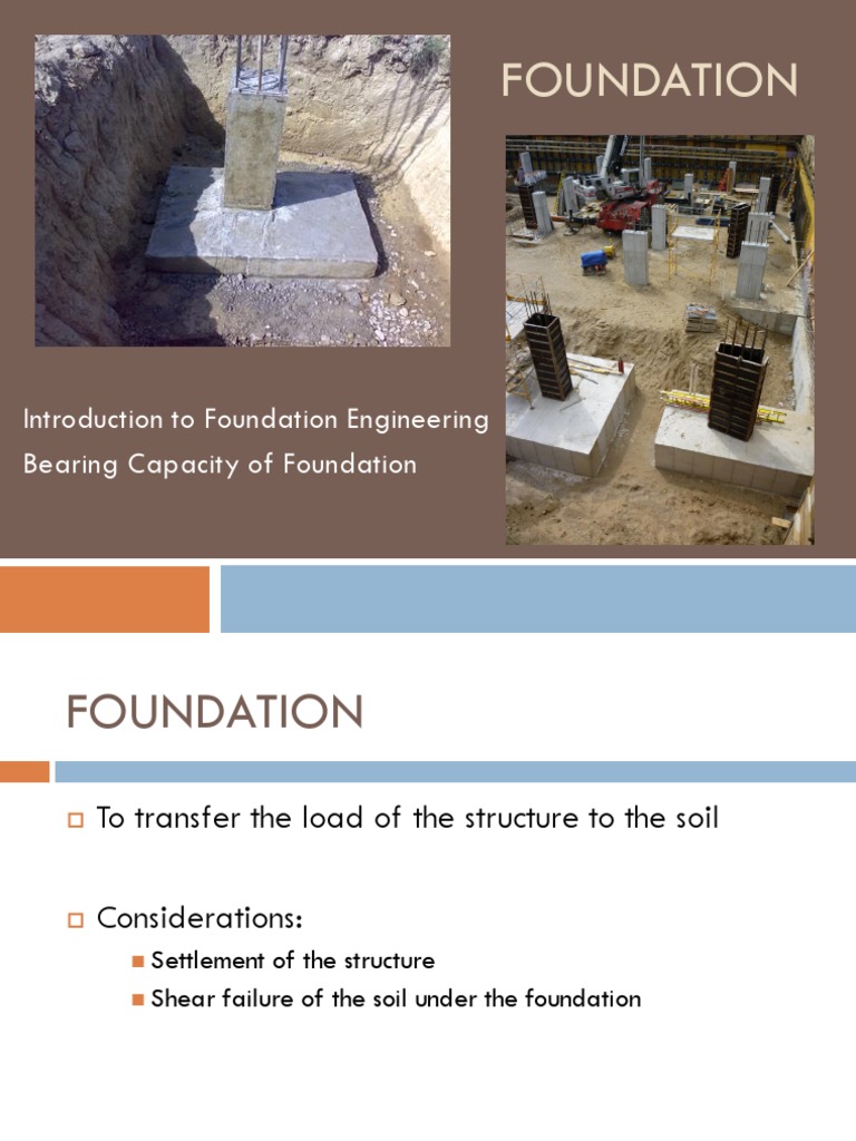 Foundation | PDF | Foundation (Engineering) | Civil Engineering