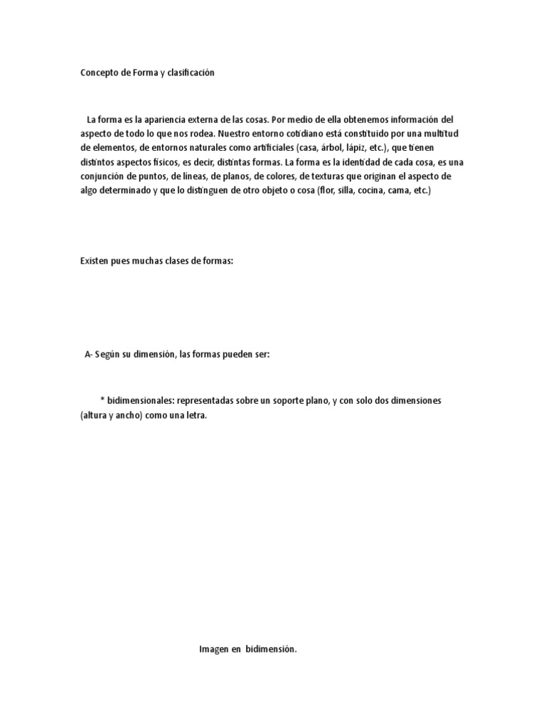 Formas Simples y Complejas | PDF