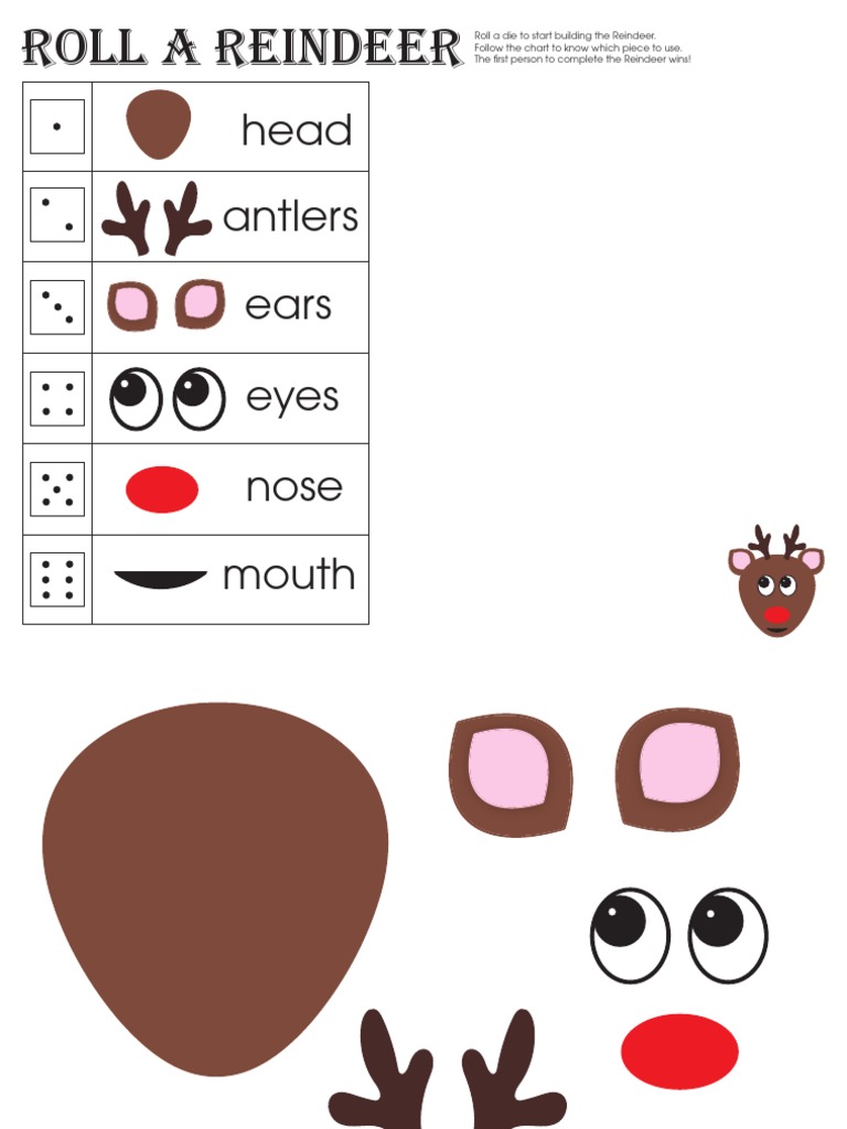 Roll A Reindeer PDF | PDF