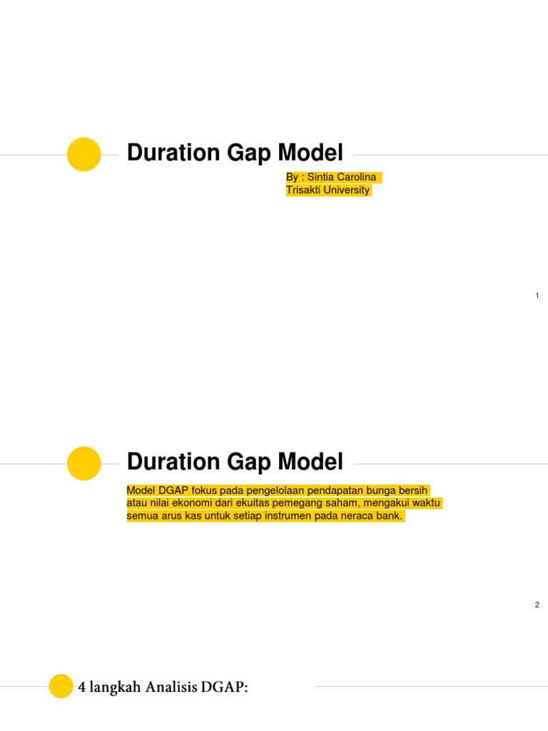 Duration Gap Model (Analysis) | PDF