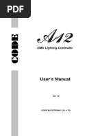 DMX 512 Controller User Manual | PDF | Electrical Engineering | Computing