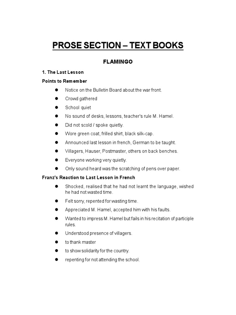 12 English Study Material Prose Chapter 1 PDF | PDF | Cognition