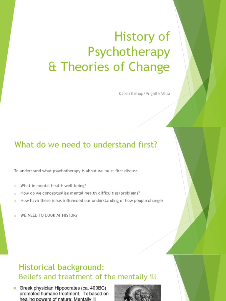 History of Psychotherapy | PDF | Psychotherapy | Disability