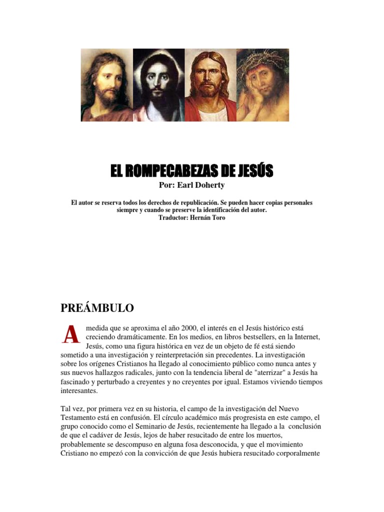 El Rompecabezas de Jesús | PDF | Pablo el apóstol | Jesús