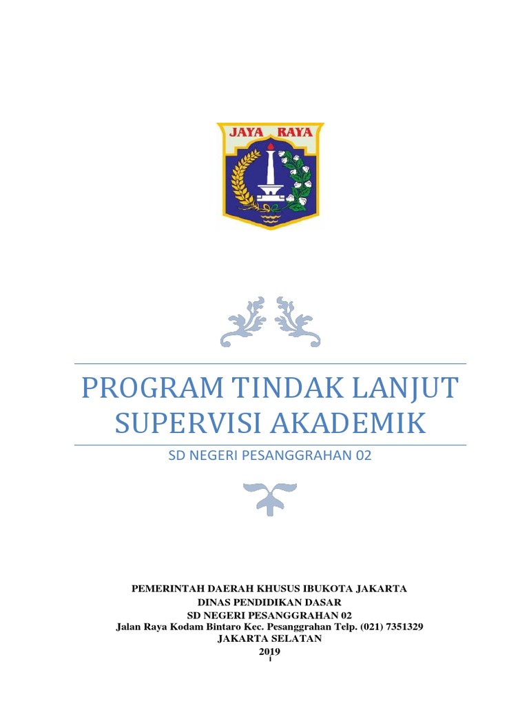 Cover Program Tindak Lanjut Supervisi | PDF