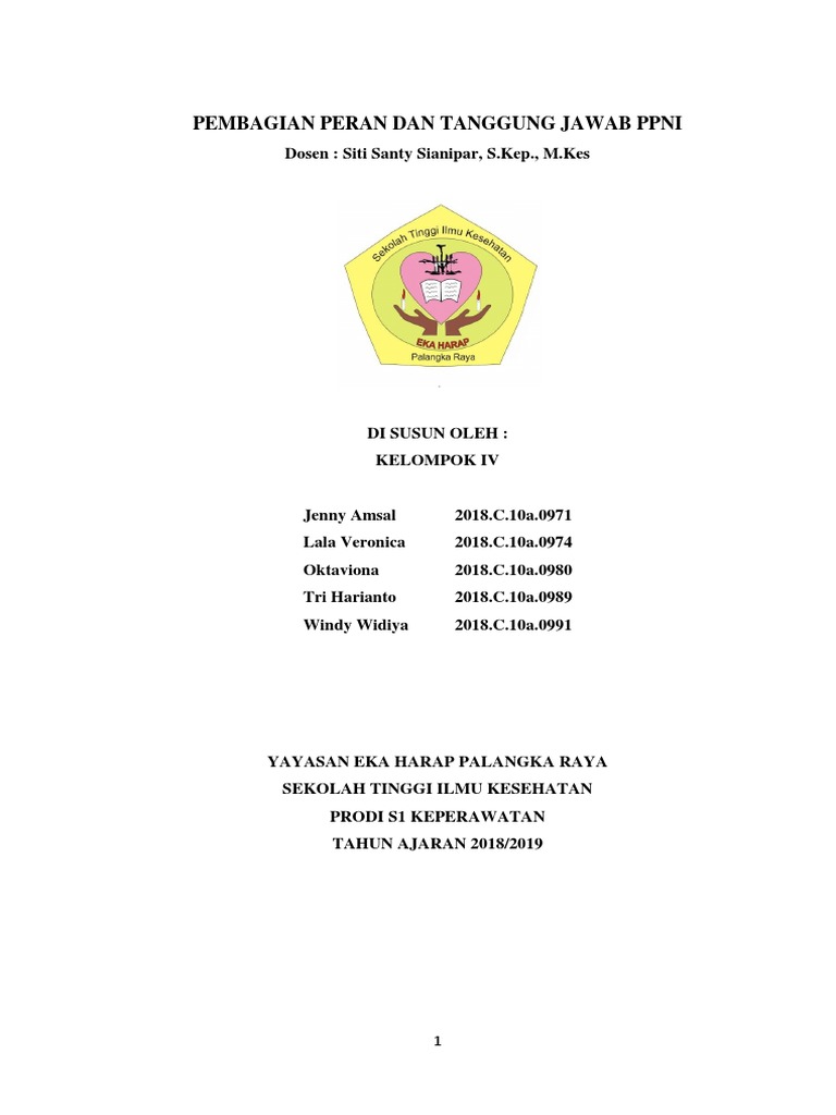 Peran dan Tanggung Jawab PPNI | PDF | Karier & Perkembangan