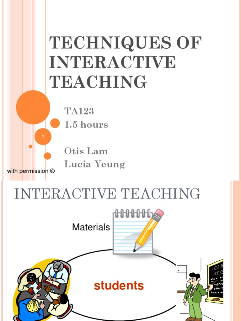 Techniques of Interactive Teaching | PDF | Question | Learning