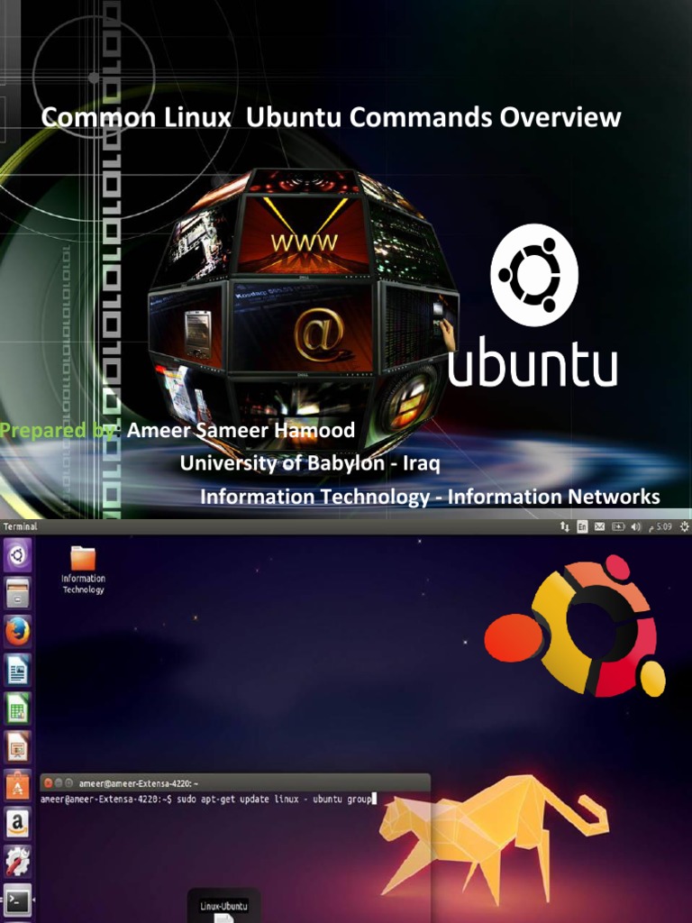 Common Linux Ubuntu Commands Overview | PDF | Computer File | Ip Address