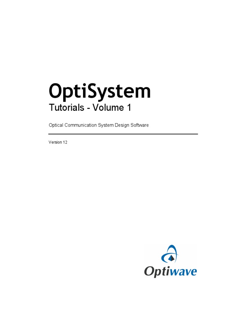 OptiSystem PDF | PDF | Graphical User Interfaces | Wavelength Division ...
