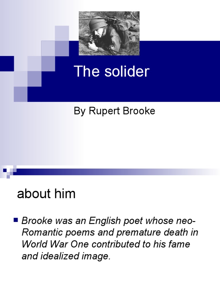 The Solider: by Rupert Brooke | PDF | Classics