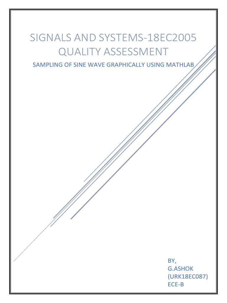 Signals and Systems PDF | PDF | Sine Wave | Sampling (Signal Processing)