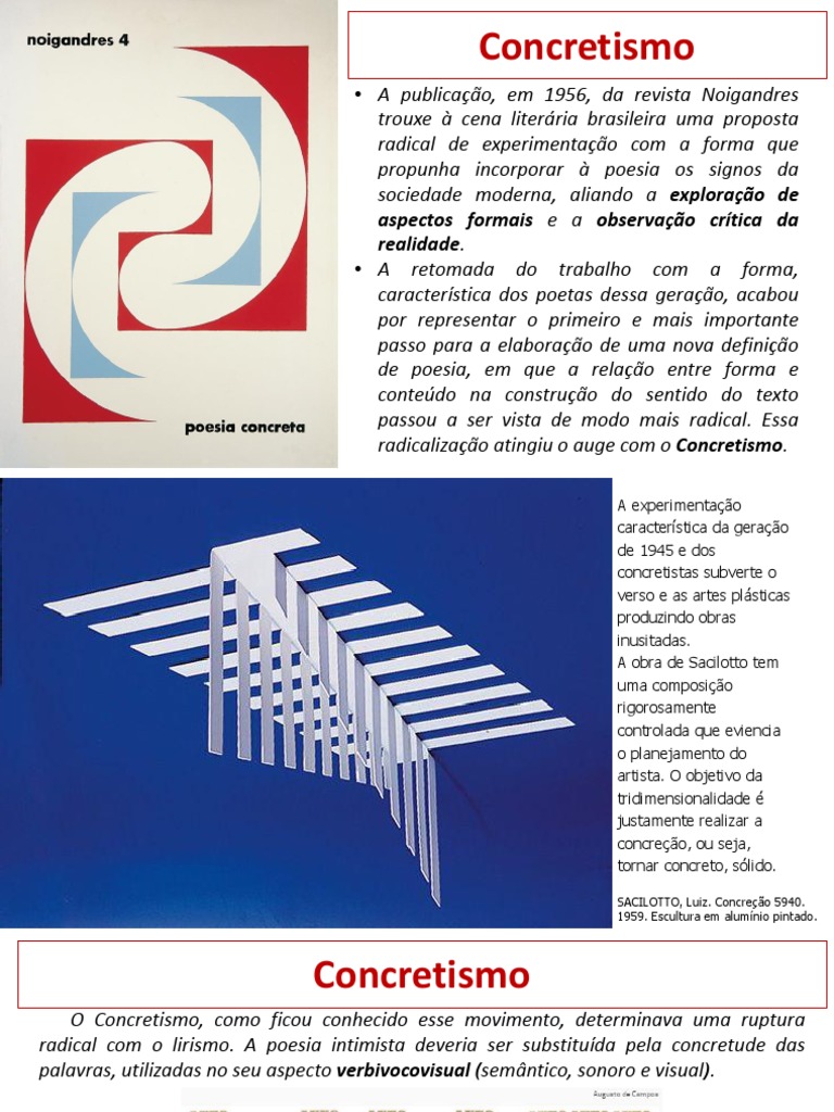 Concretismo: Poesia e Arte no Brasil | PDF | Poesia | Escultura