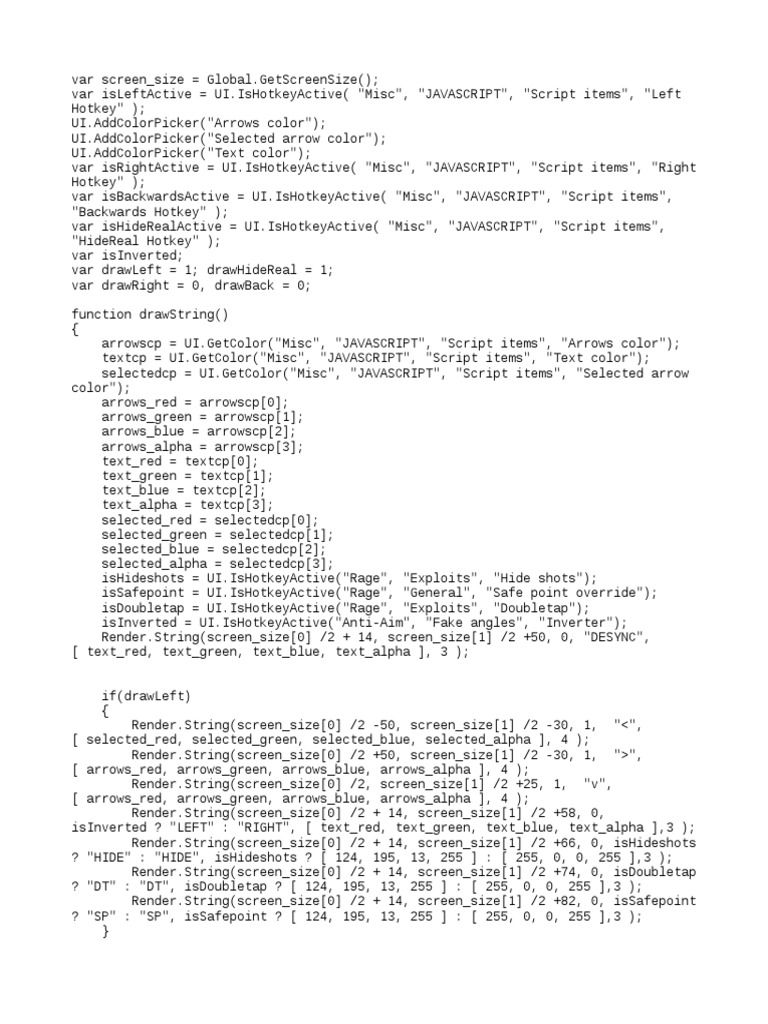 jAVA SCRIPT Lua For Indicator | PDF | Java Script | Computer Programming