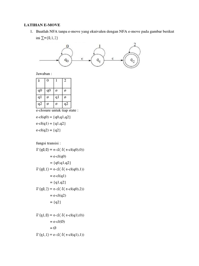 NFA Tanpa E-Move dan Contoh Soal | PDF