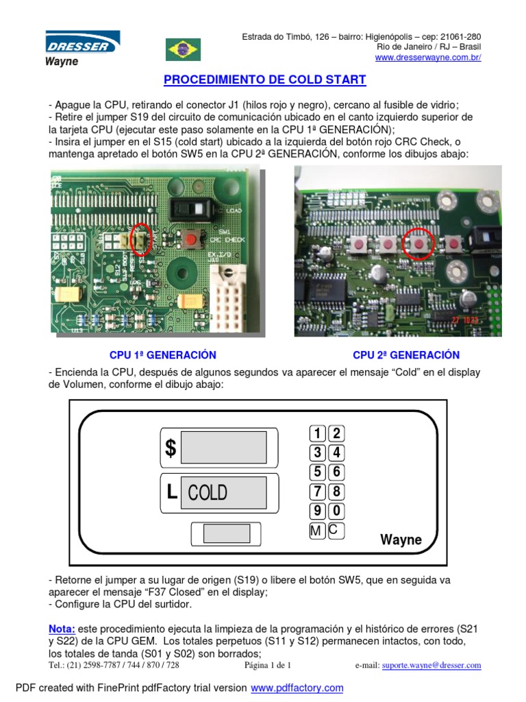Procedimiento de Cold Start 3G ESP PDF | PDF