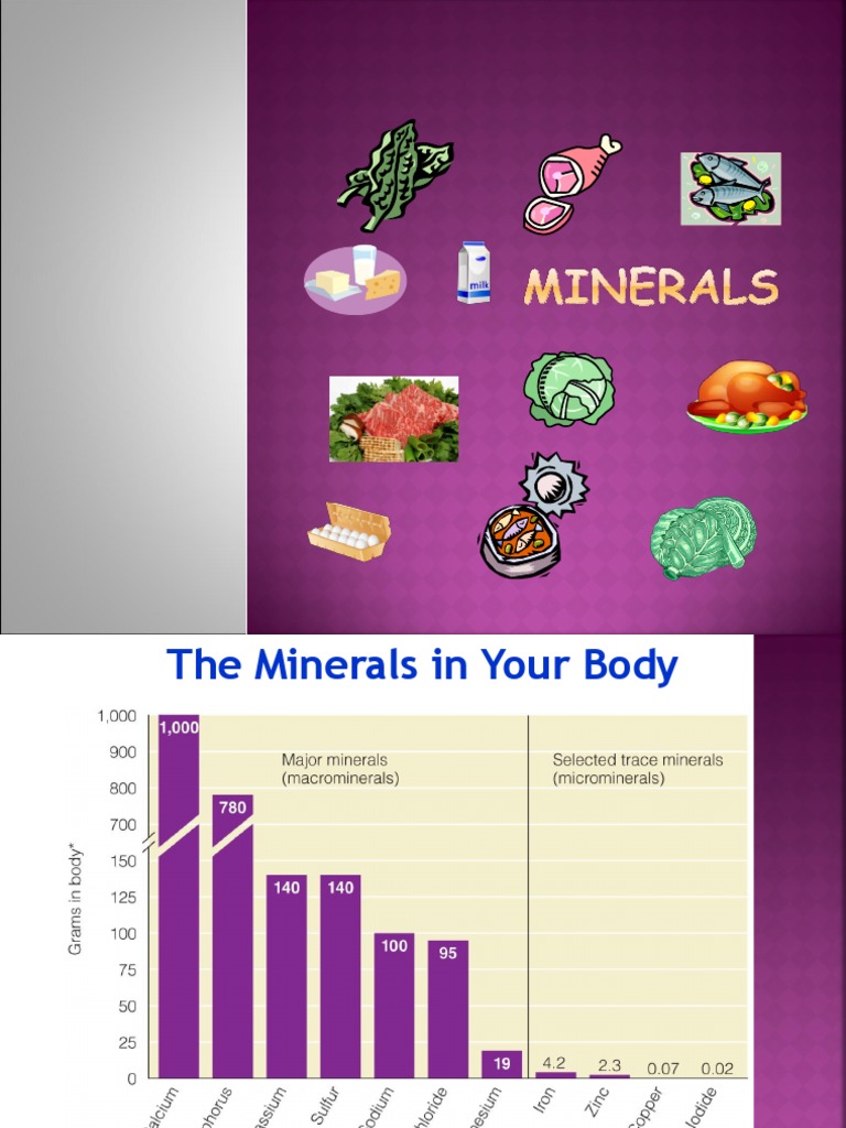Minerals | PDF | Calcium In Biology | Sodium