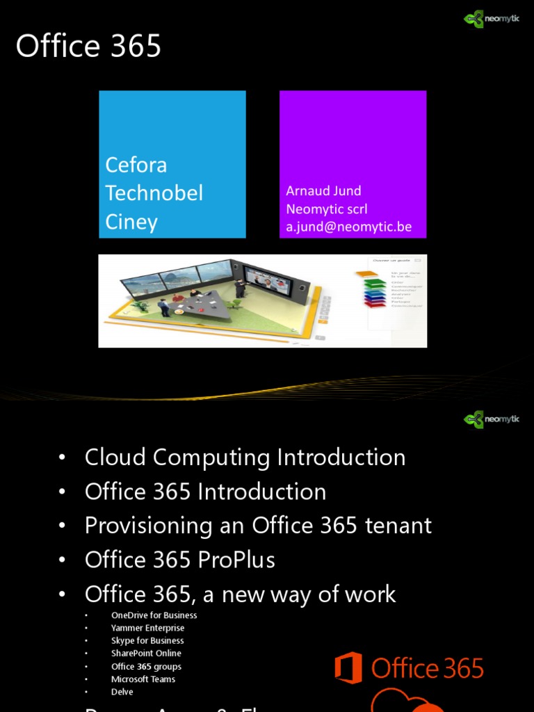 Introduction To Office 365 PDF | PDF | Office 365 | Microsoft Office