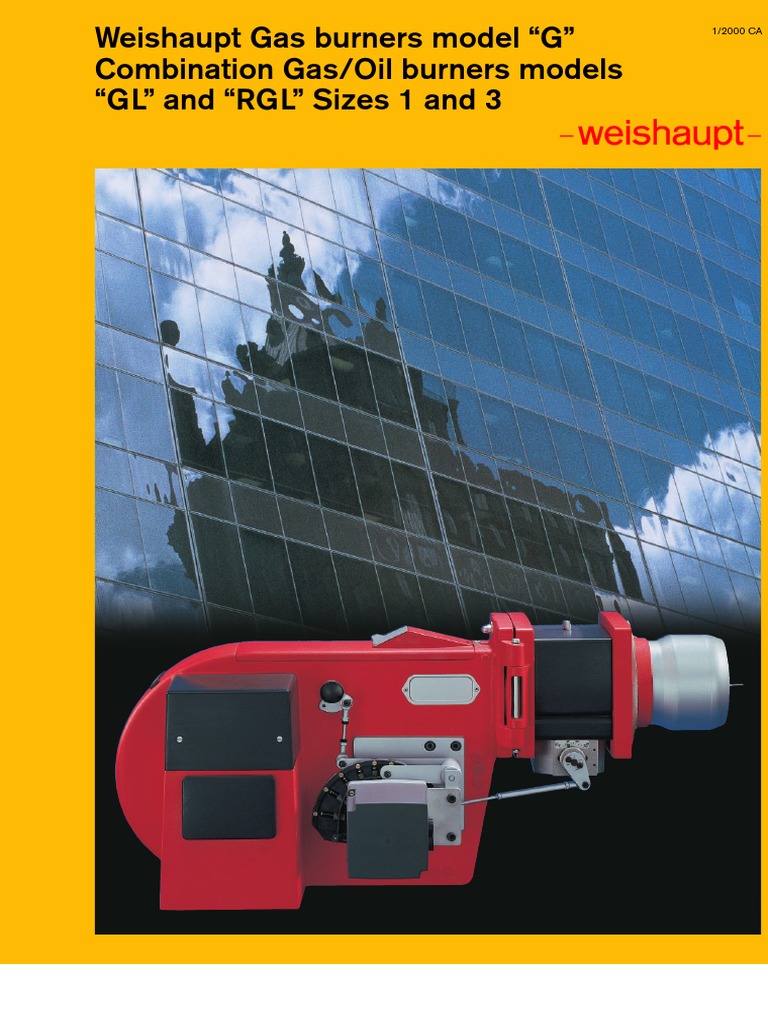 Weishaupt Gas and Dual Fuel Burners | PDF | Fires | Combustion