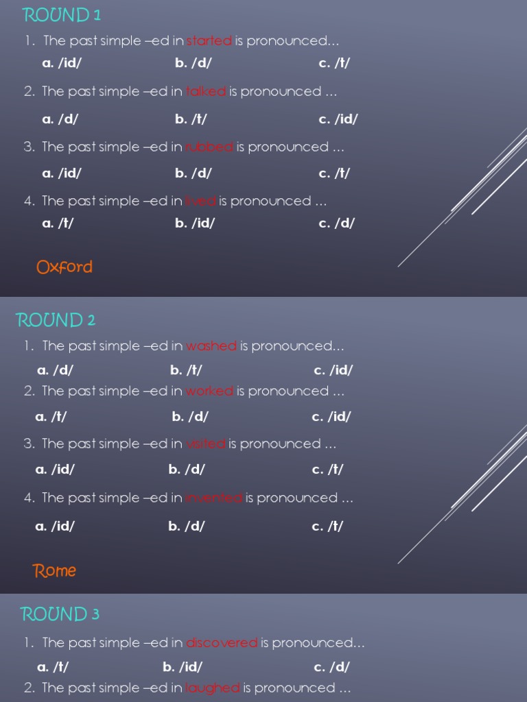 Ed Pronunciation Journey Game | PDF | Foreign Language Studies